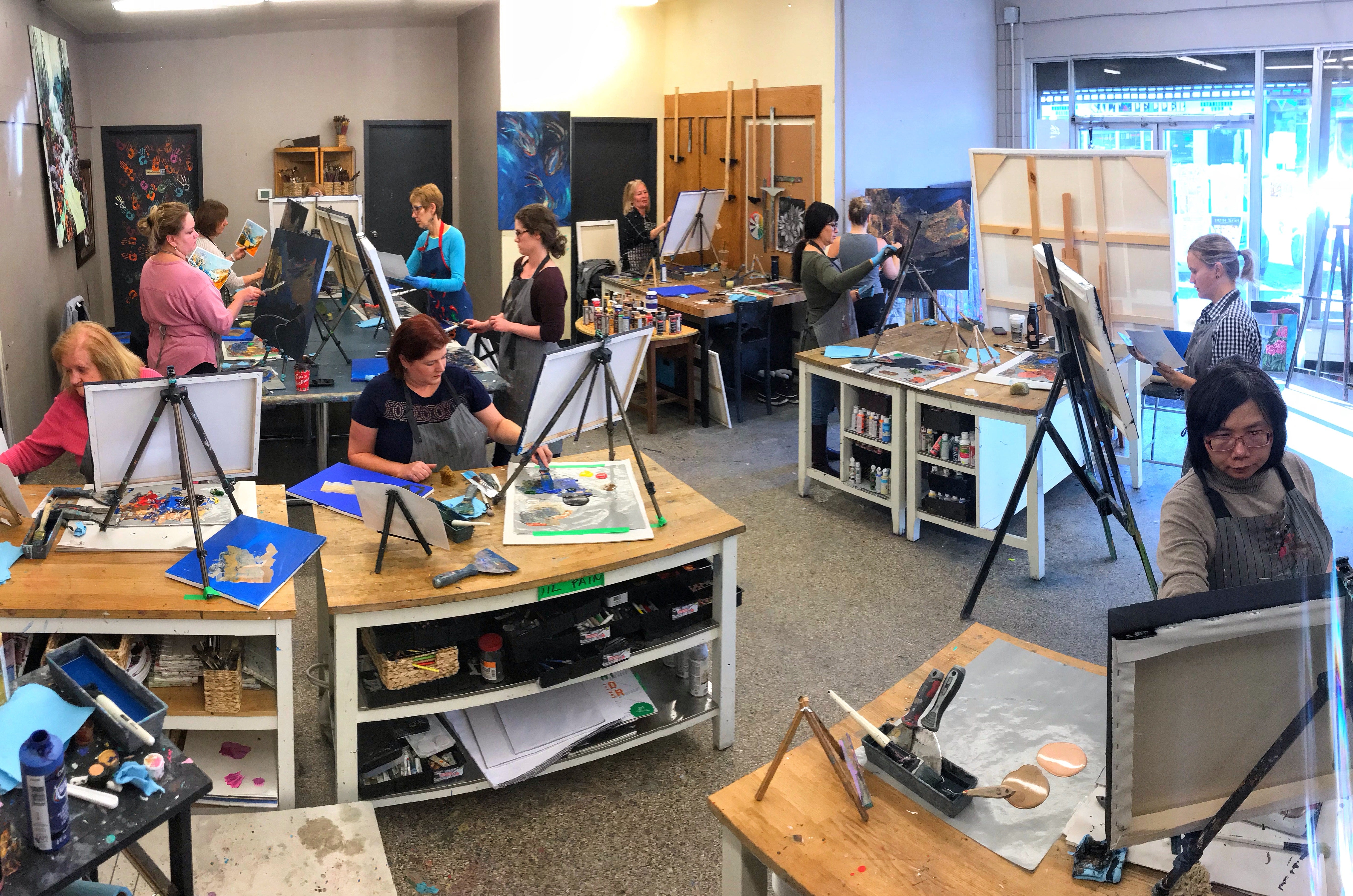 Adult Art Classes Calgary (All Levels) - Professional Studio | Grasby ...