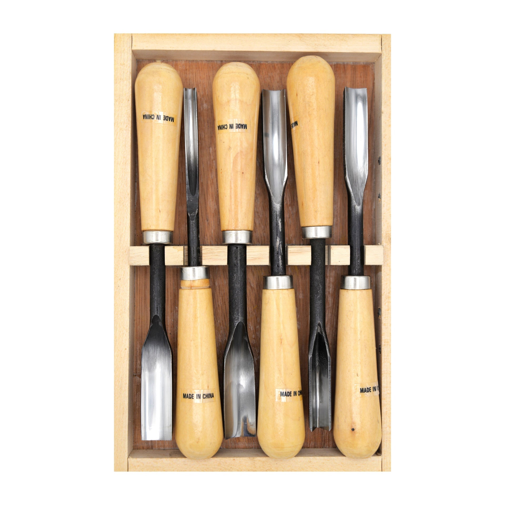 Large Wood Carving Knife in a Wooden Box - Set Of 6 – Grasby Art Studio