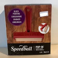 Speedball Pop-in Brayer 4 inch - Professional Printmaking Tool | Grasby ...