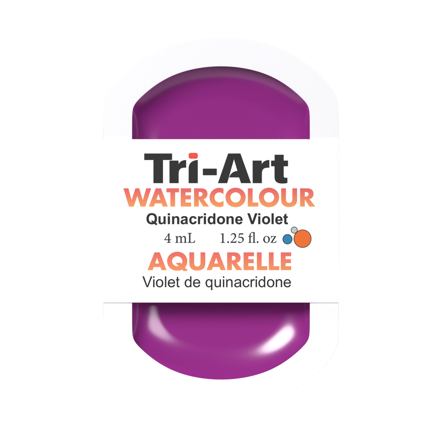 Tri-Art Water Colour Pans - Quinacridone Violet - 4 mL – Grasby Art Studio