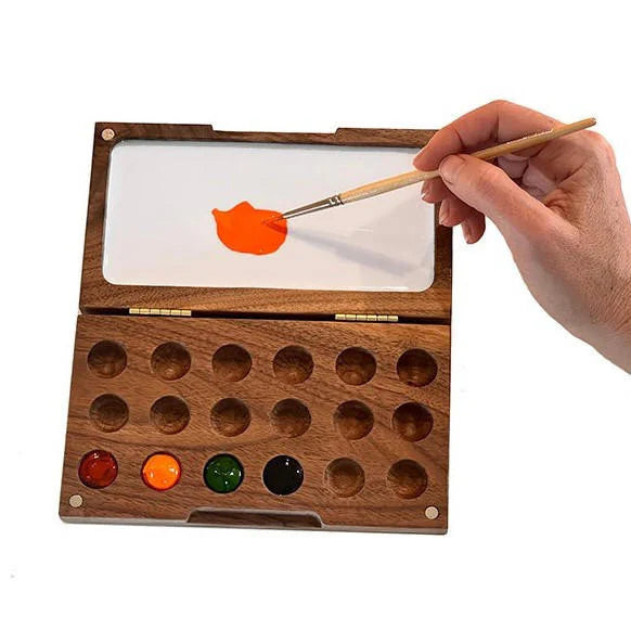 Wooden Watercolour Palette, Hand-crafted – Grasby Art Studio